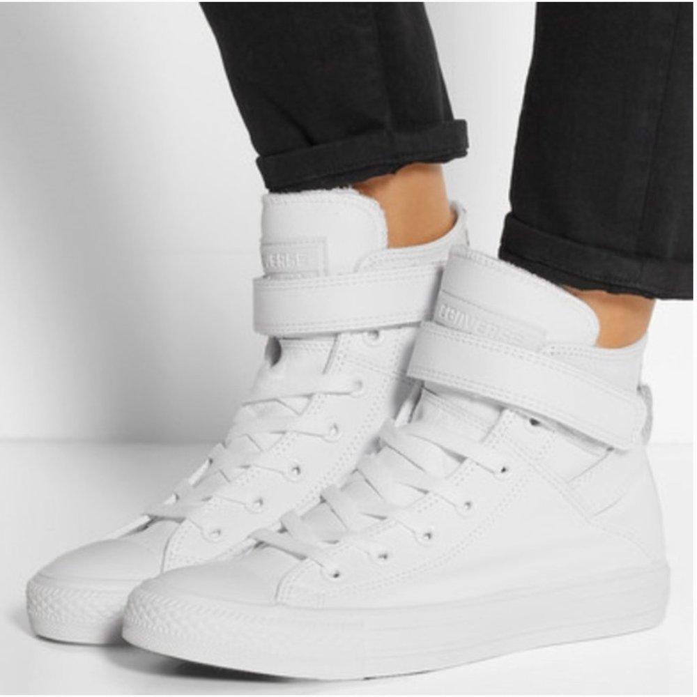 Converse Chuck Taylor Brea Leather Sneaker - White - Gem